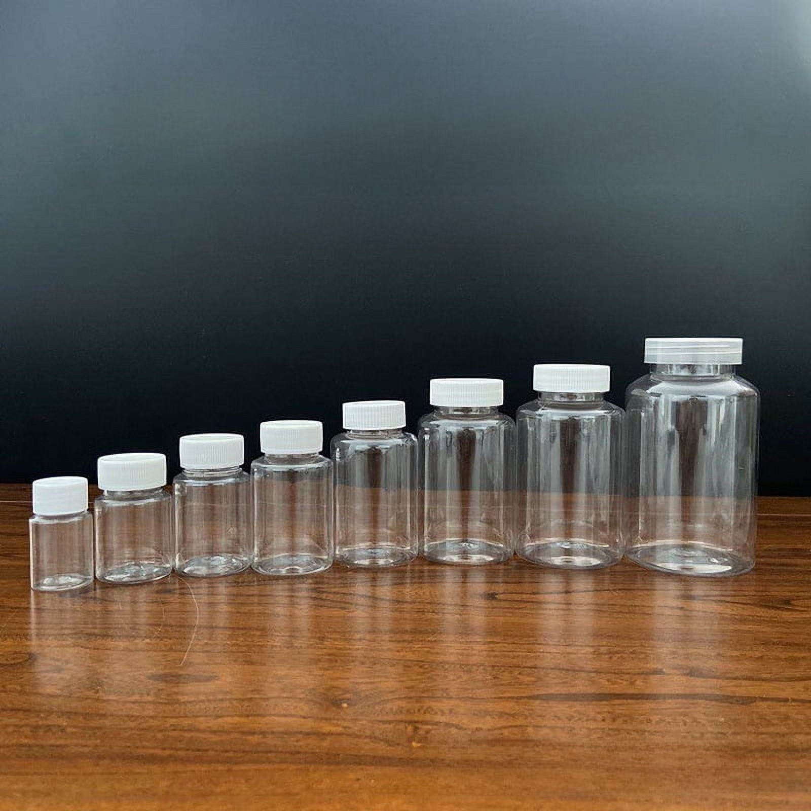 20 50 100 200ml transparent large-mouth plastic bottles are packed ...