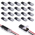 20/50/100 Pcs Double-Wire Plug-in Connector with Locking Buckle ...