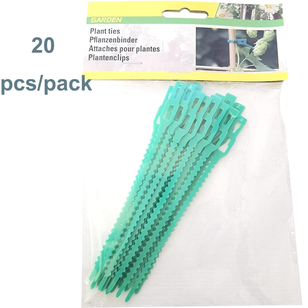 20/50/100pcs Garden Cable Plastic Plant Tie 13cm Adjustable Twist Tree ...