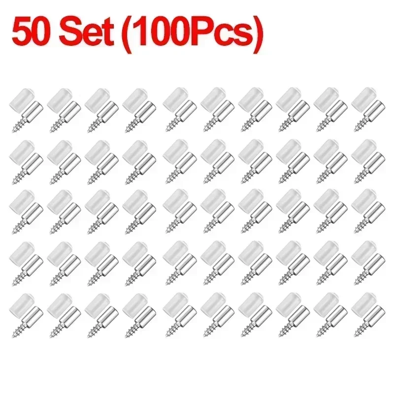 20/50/100pcs Self Tapping Screw Layer Plate Holder Wardrobe Septum ...