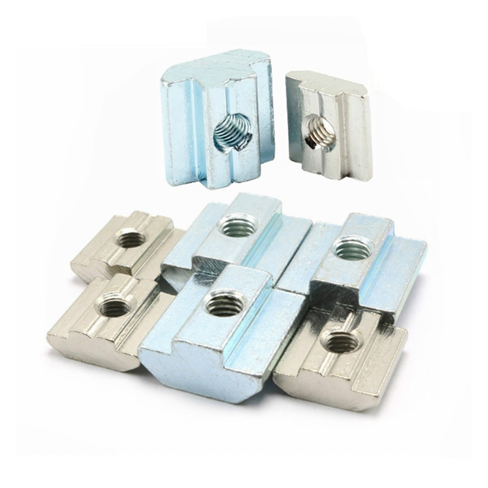 20/50/PCS M3 M4 M5 M6 Series Slot T-nut Sliding T Nut Hammer Drop In ...