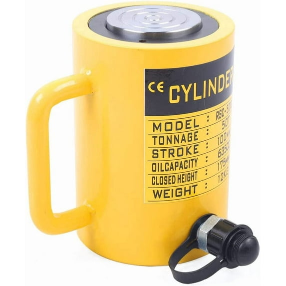 20/50 Ton Hydraulic Cylinder 4 in, 6 in Stroke Heavy Duty Jack Single ...