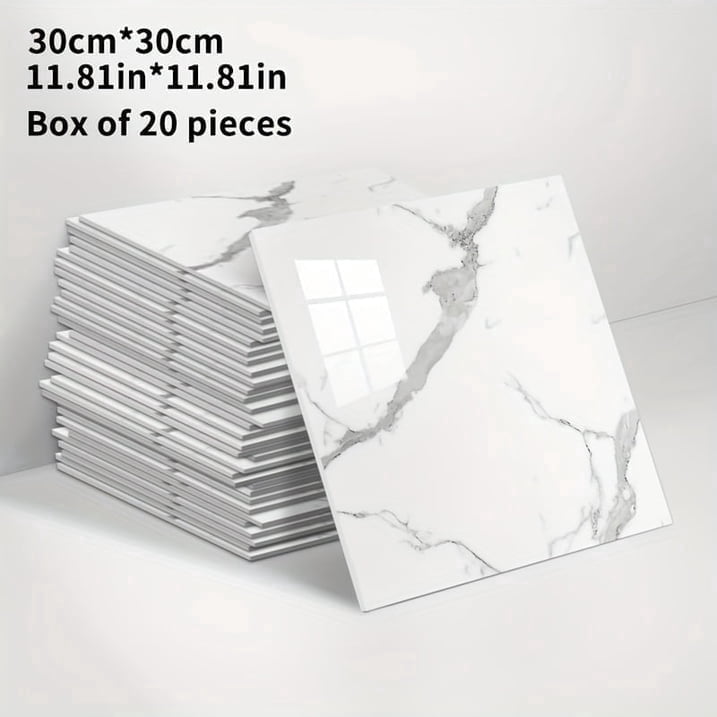 20/50PCS 3D Marble Peel and Stick Wall Panels – Thickened Foam ...