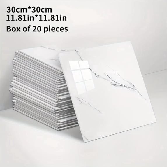 20/50PCS 3D Marble Peel and Stick Wall Panels – Thickened Foam ...