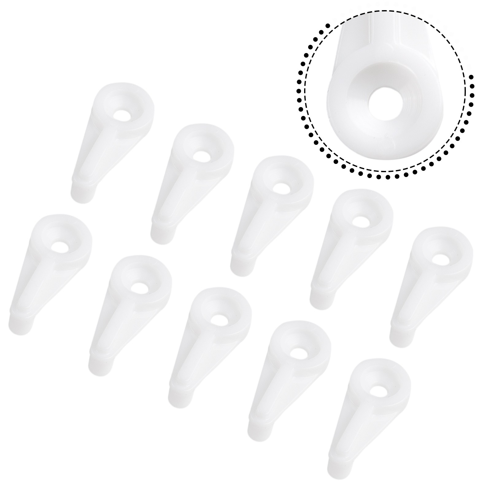 20/50Pcs Mirror Wall Hanging Fixing Kit Frameless Plastic Wall Mounting ...