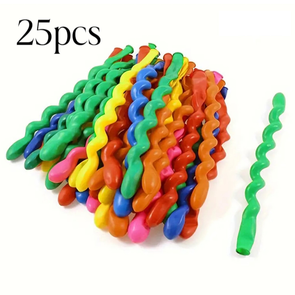 20/50Pcs Multicolor Spiral Long Balloon Unique Twist Spiraal Latex ...