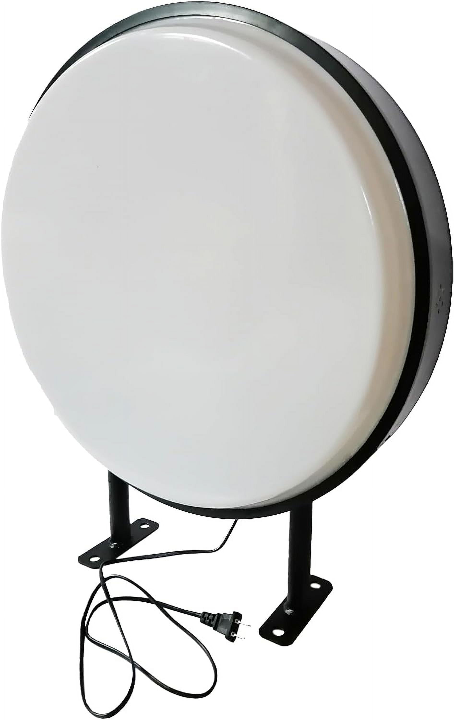 20 in (50cm) Blank Round LED Light Box Circular Advertising Lightbox ...