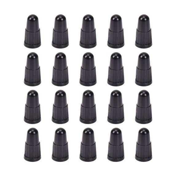 20/50x DUST A IR VALVE TYRE CAPS BLACK PLASTIC COVERS WHEEL' BIKE V3K5 ...