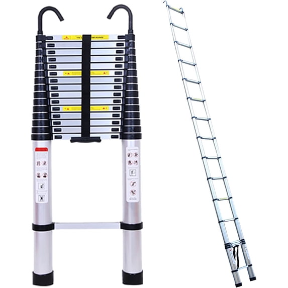 20.5Ft Telescoping Ladders EN131 Standards Multi-Purpose Telescopic ...