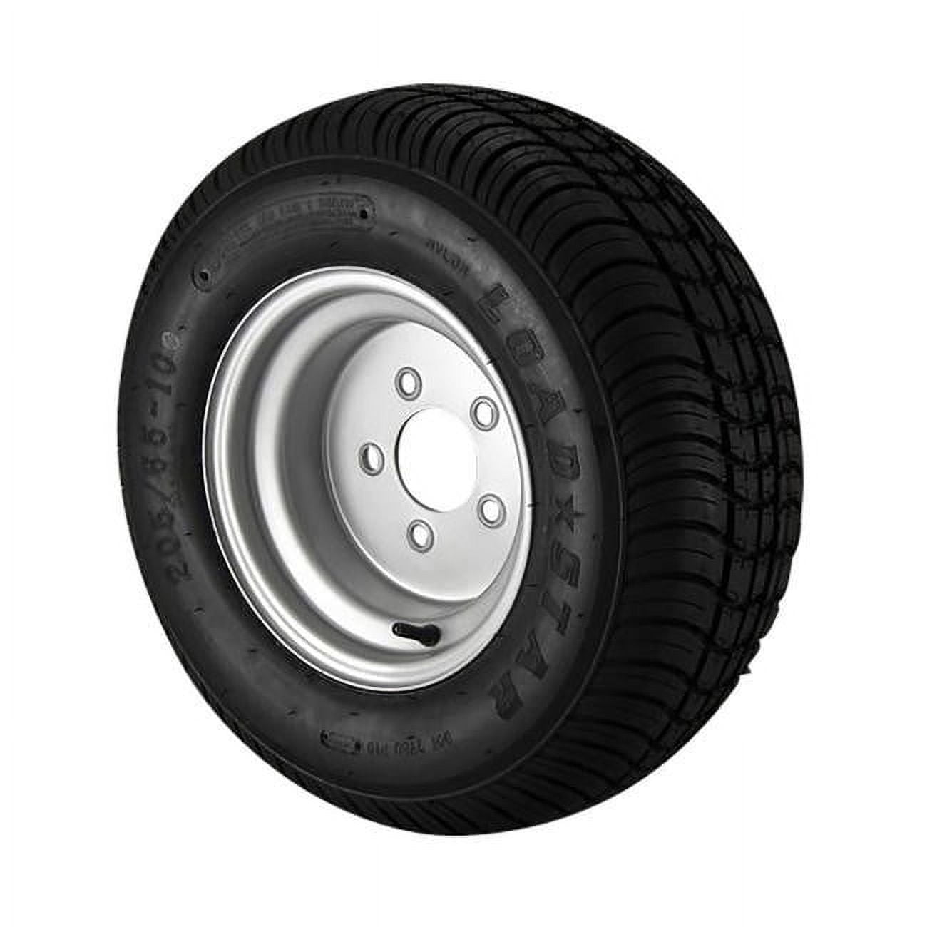 20.5X8.00-10 Loadstar Trailer Tire LRC on 5 Bolt Silver Wheel - Walmart.com
