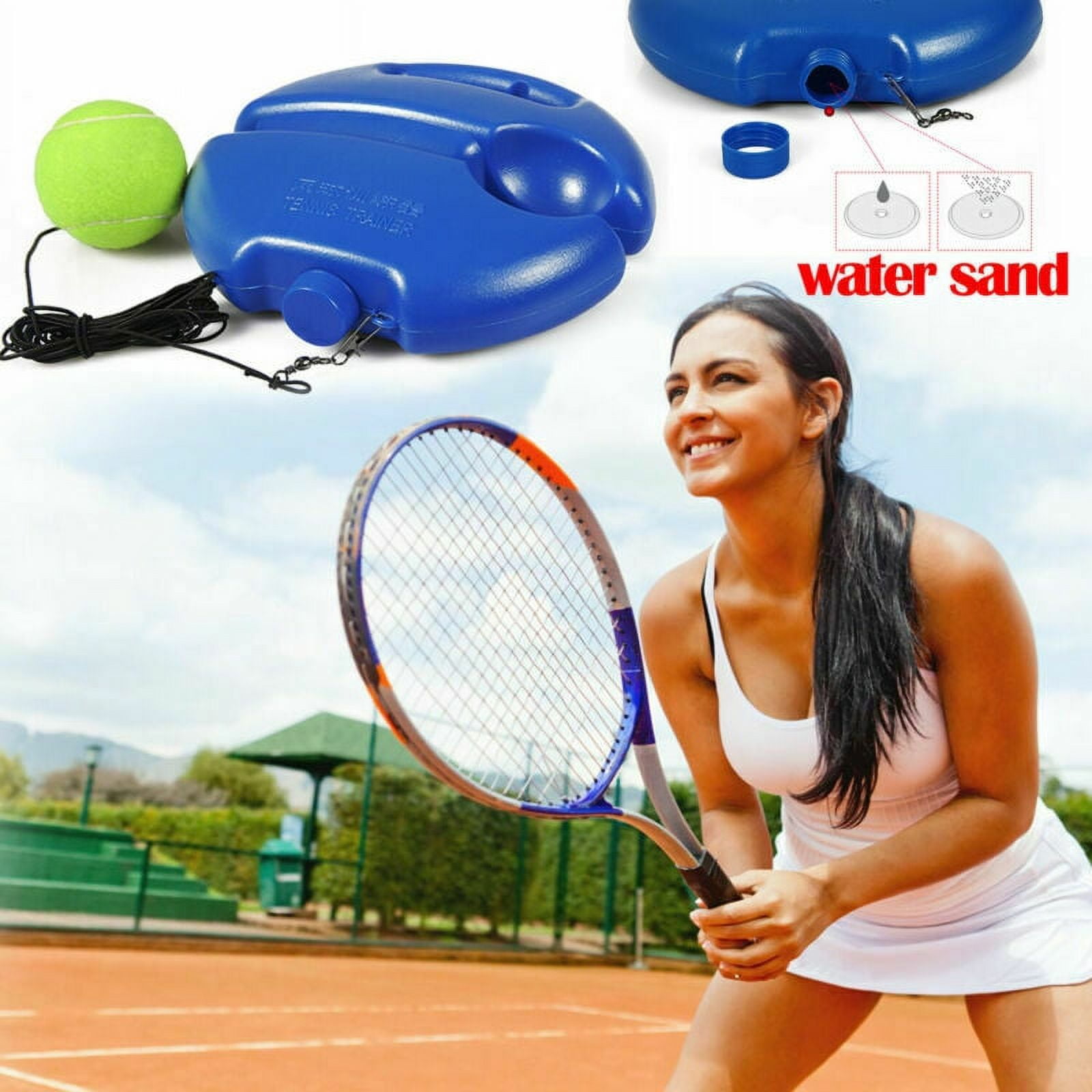 20.5cm Tennis Ball Single Training Practice Balls Self-study Tool Back ...