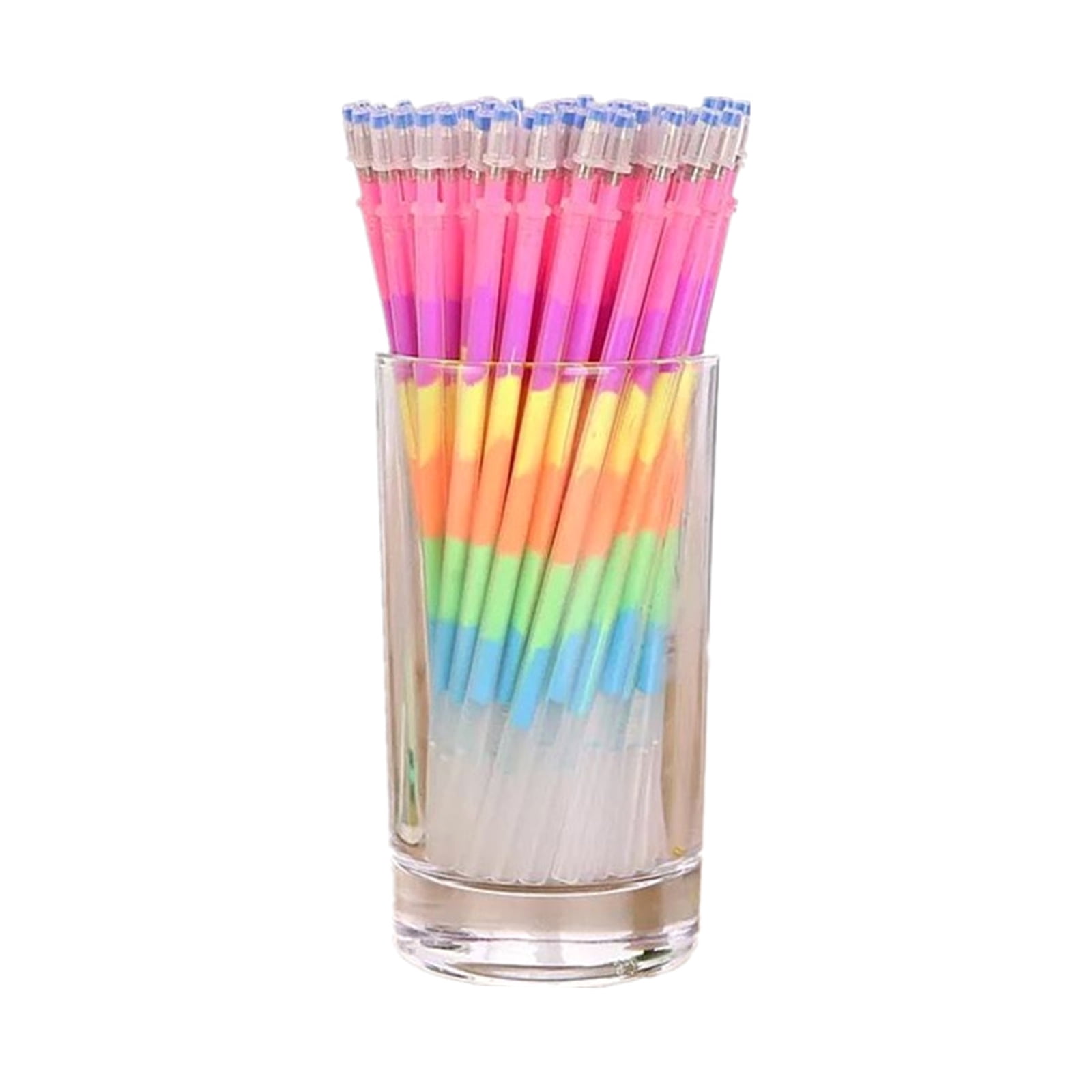20/60Pcs Rainbow Colors Ink Pen Refills Quick Drying Gel Pen Refills ...