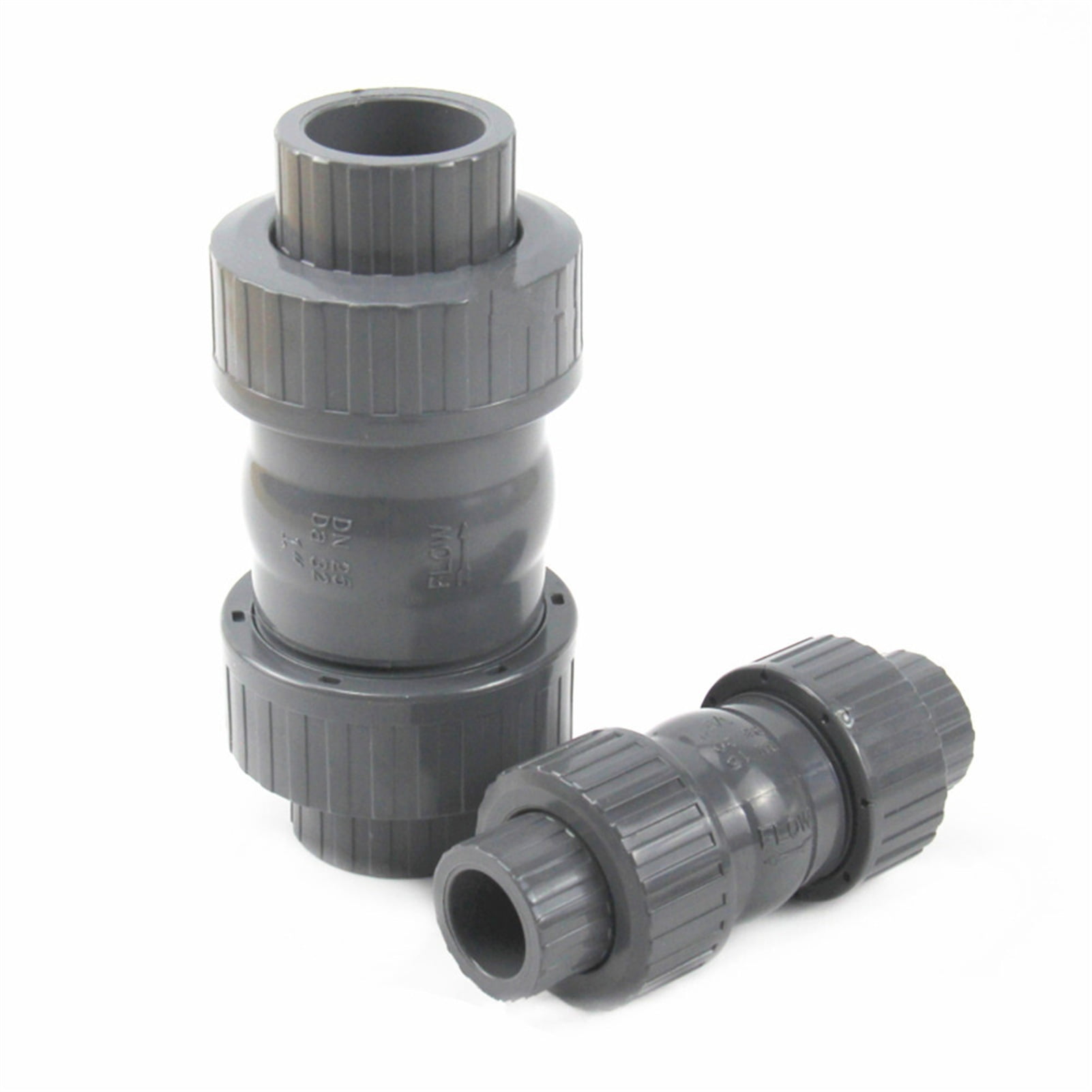 20~63mm U-P-V-C Check Valve Double Union Non-return Value Preventing ...