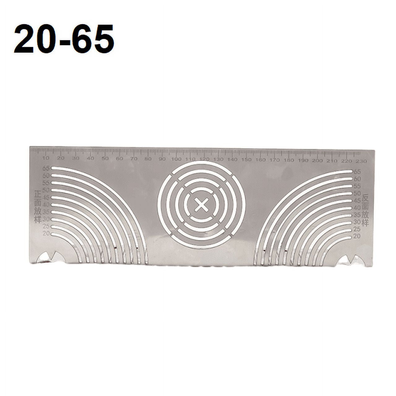 20-65/20-80/20-100 Arc Marking Tool Square Tube Rounded Corner Drawing Ruler 90 Degree ...