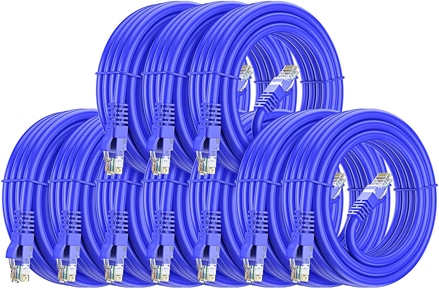 20 American Terminal EPC3BL 3' Cat6a Ethernet network patch cable RJ45 ...