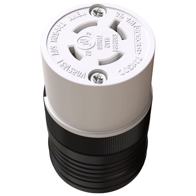 20 Amp 125/250V NEMA L14-20R Locking Connector, Industrial Grade ...