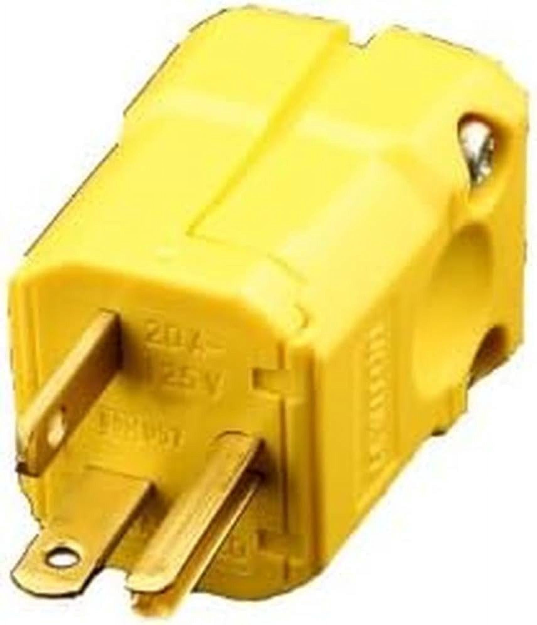 20 Amp, 125 Volt, Industrial Grade, Plug, Straight Blade, Grounding ...