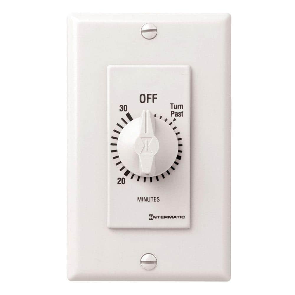 20 Amp 30-Minute Indoor In-Wall Spring Wound Timer, White - Walmart.com