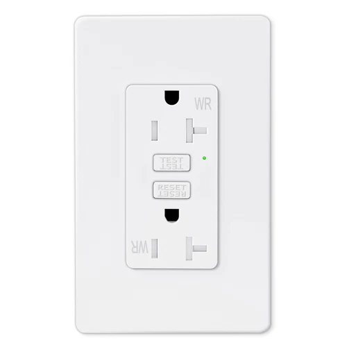 20 Amp Gfci Outlet Slim Duplex Receptacle Ground Fault Circuit ...