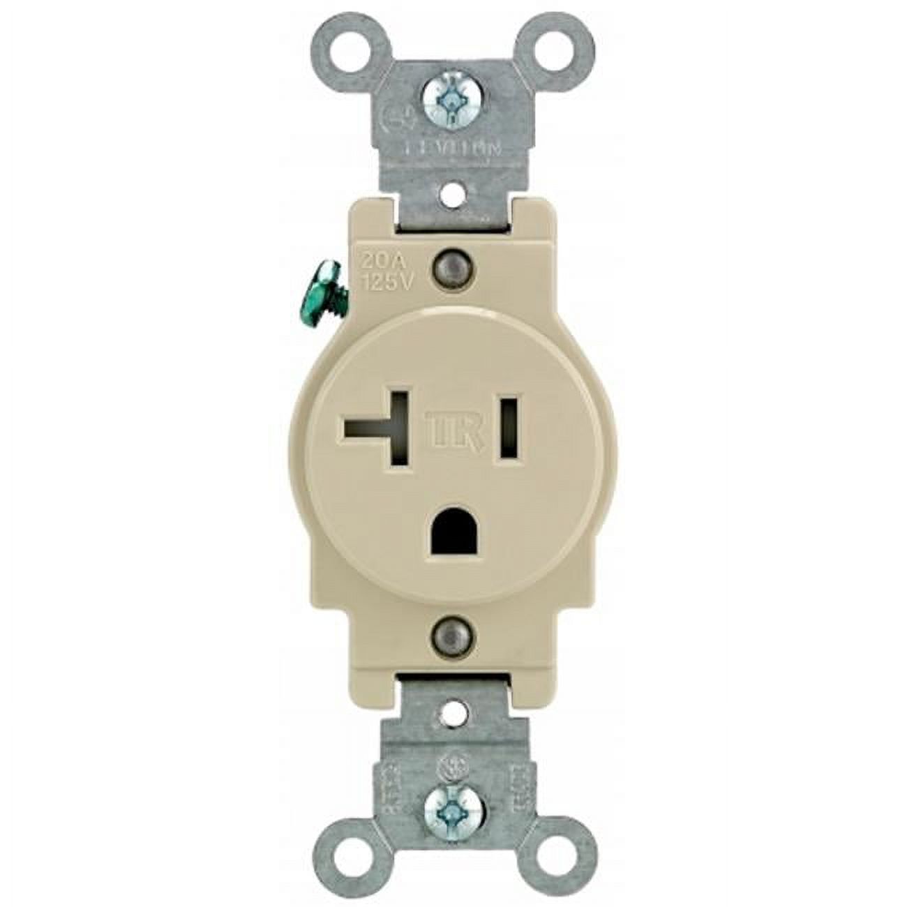 20 Amp Ivory Single Power Temper Resistant Outlet - Walmart.com