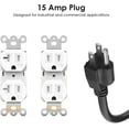 20 Amp Power Strip Surge Protector 4800J, Heavy Duty 8 Outlet Metal ...