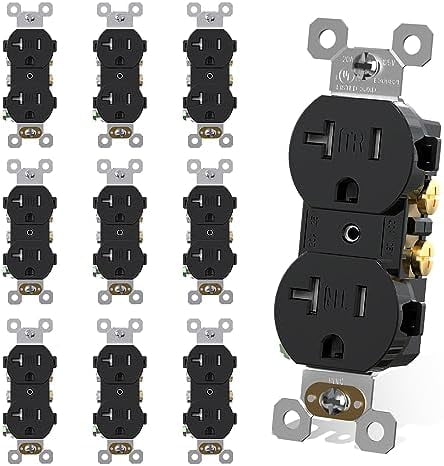 20 Amps Outlets Duplex Electrical Receptacle Outlets,Tamper Resistant ...