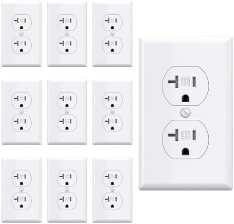 20 Amps Outlets Duplex Electrical Receptacle Outlets,Tamper Resistant ...