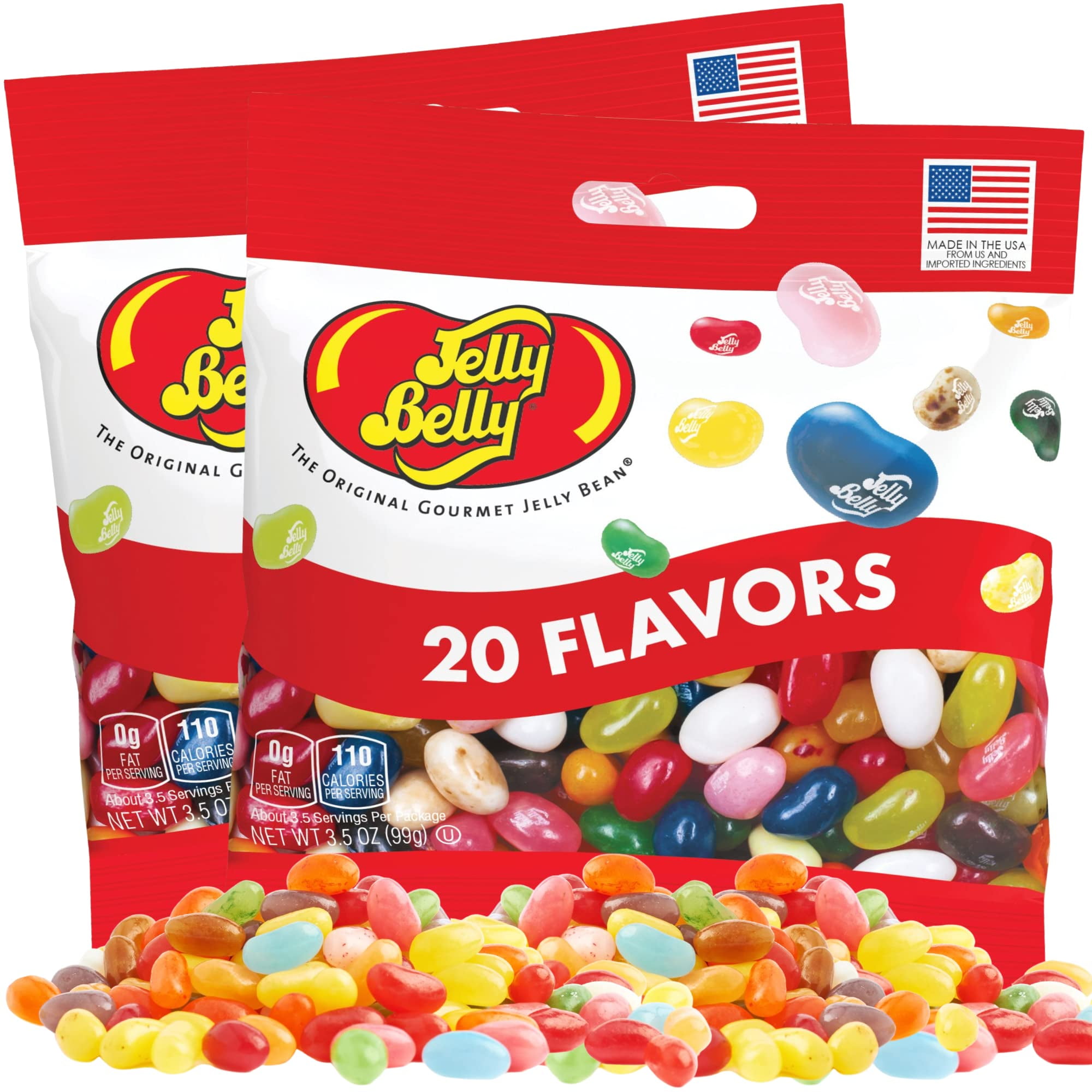 20 Assorted Jelly Bean Flavors, Gourmet Candy, Shareable Fruit Flavored ...
