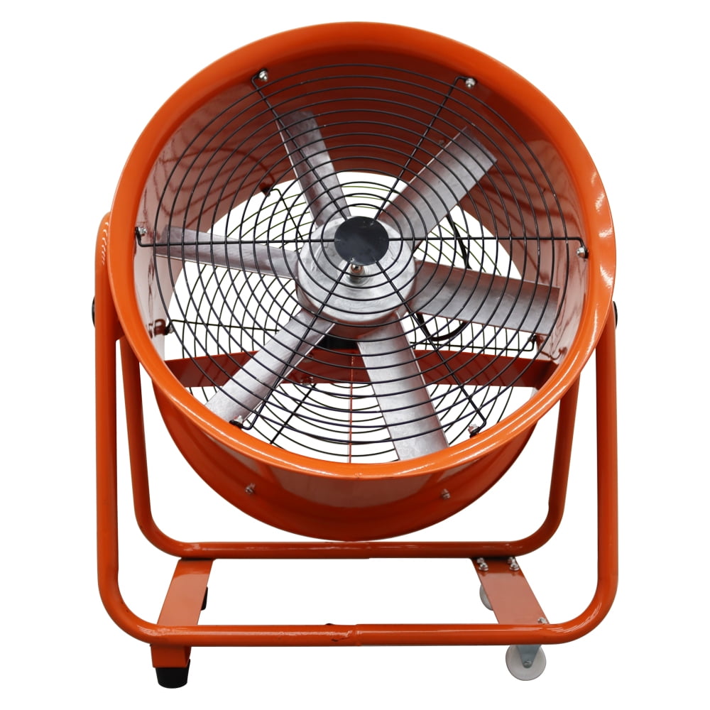 20" Axial Fan Cylinder Pipe Spray Booth Paint Fumes Blower Ventilation ...