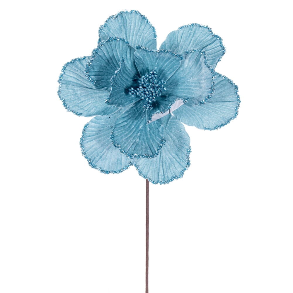 20" Baby Blue Magnolia 10" Flower 3/Bag - Walmart.com