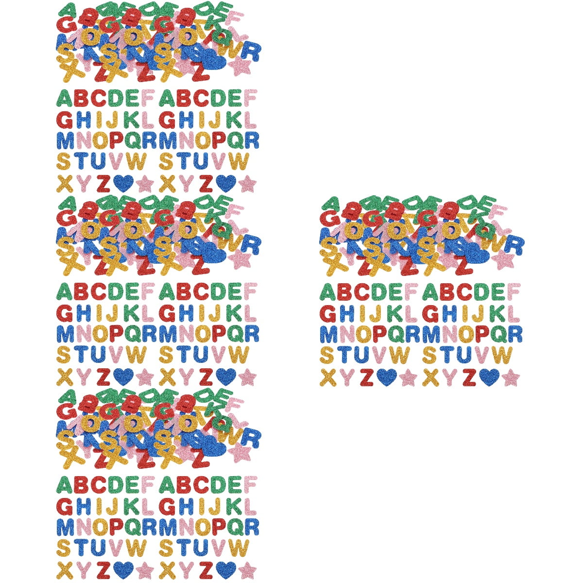 20 Bags Self Adhesive Alphabet Stickers Small Letter Childrens Toys ...