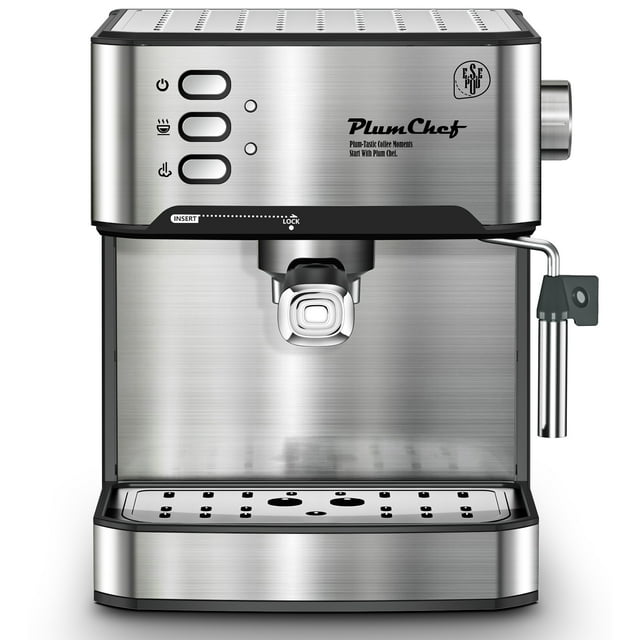20 Bar Espresso Machine with Milk Frother, Single & Double Shot, ESE ...