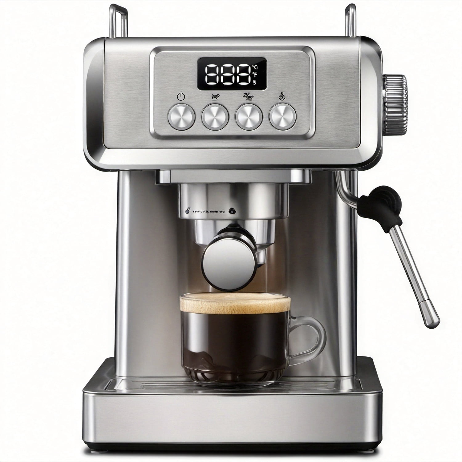 20 Bar Espresso Machine - Milk Frother Steam Wand, Manual Latte ...