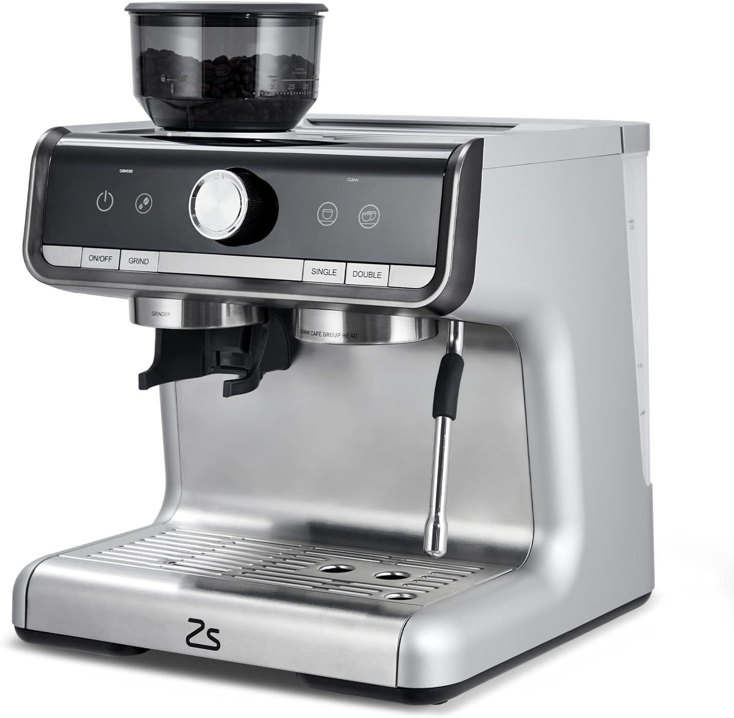 20 Bar Espresso Machine, Semi-Automatic Espresso Maker with Bean ...