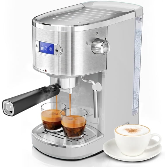 20 Bar Espresso Machine Semi-Automatic, Professional Coffee Maker with ...