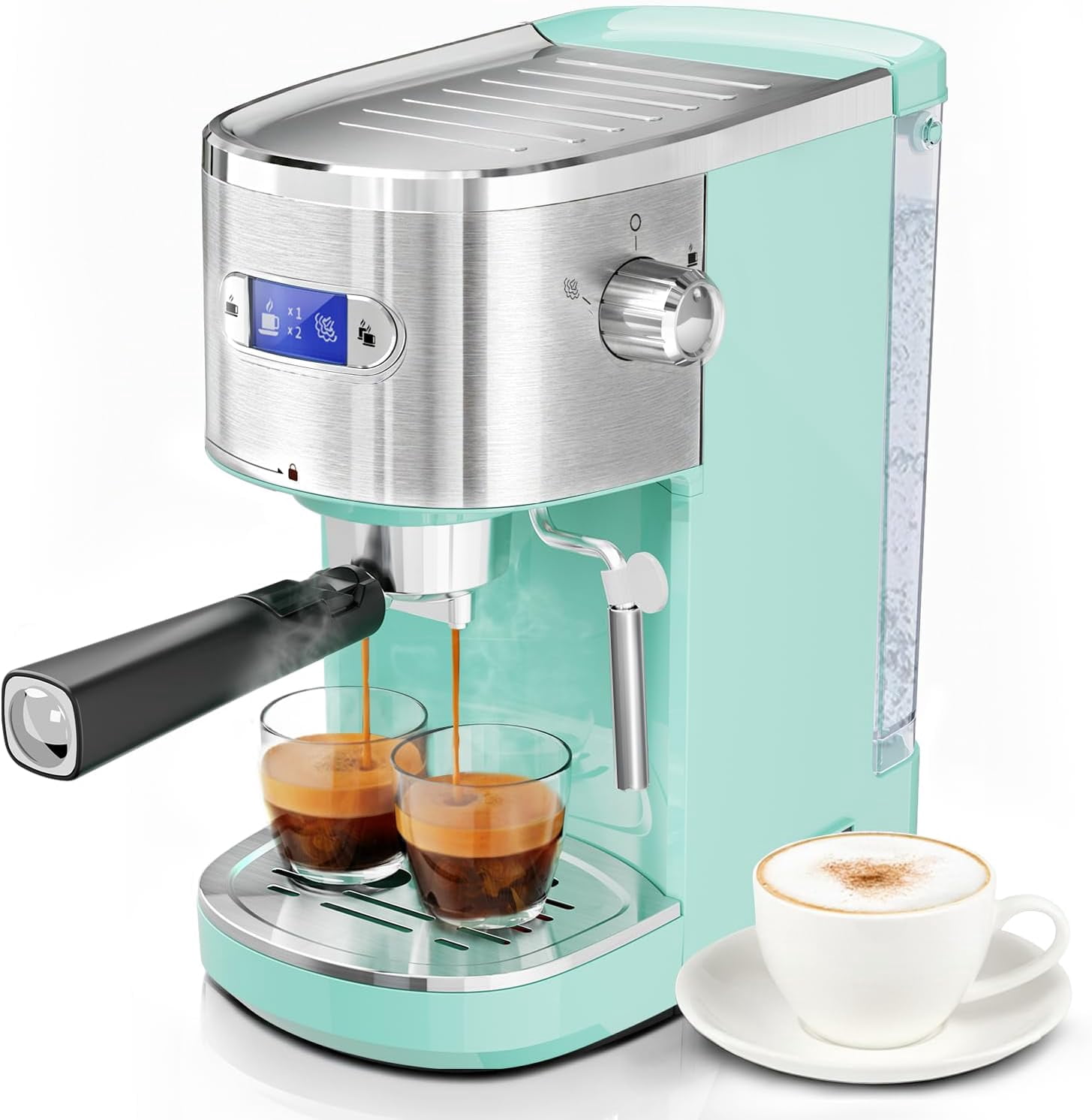 20 Bar Espresso Machine Semi-Automatic, Professional Coffee Maker with ...
