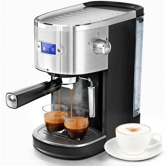 20 Bar Espresso Machine Semi-Automatic, Professional Coffee Maker with ...