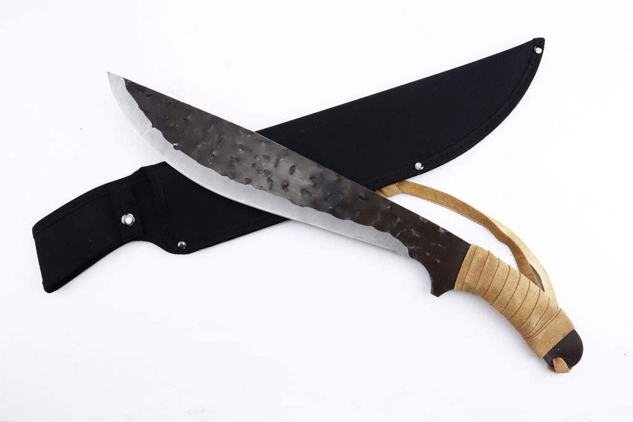 20" Barong Hunting Trail Cutting Machete, Heavy Duty, Leather Wrapped ...