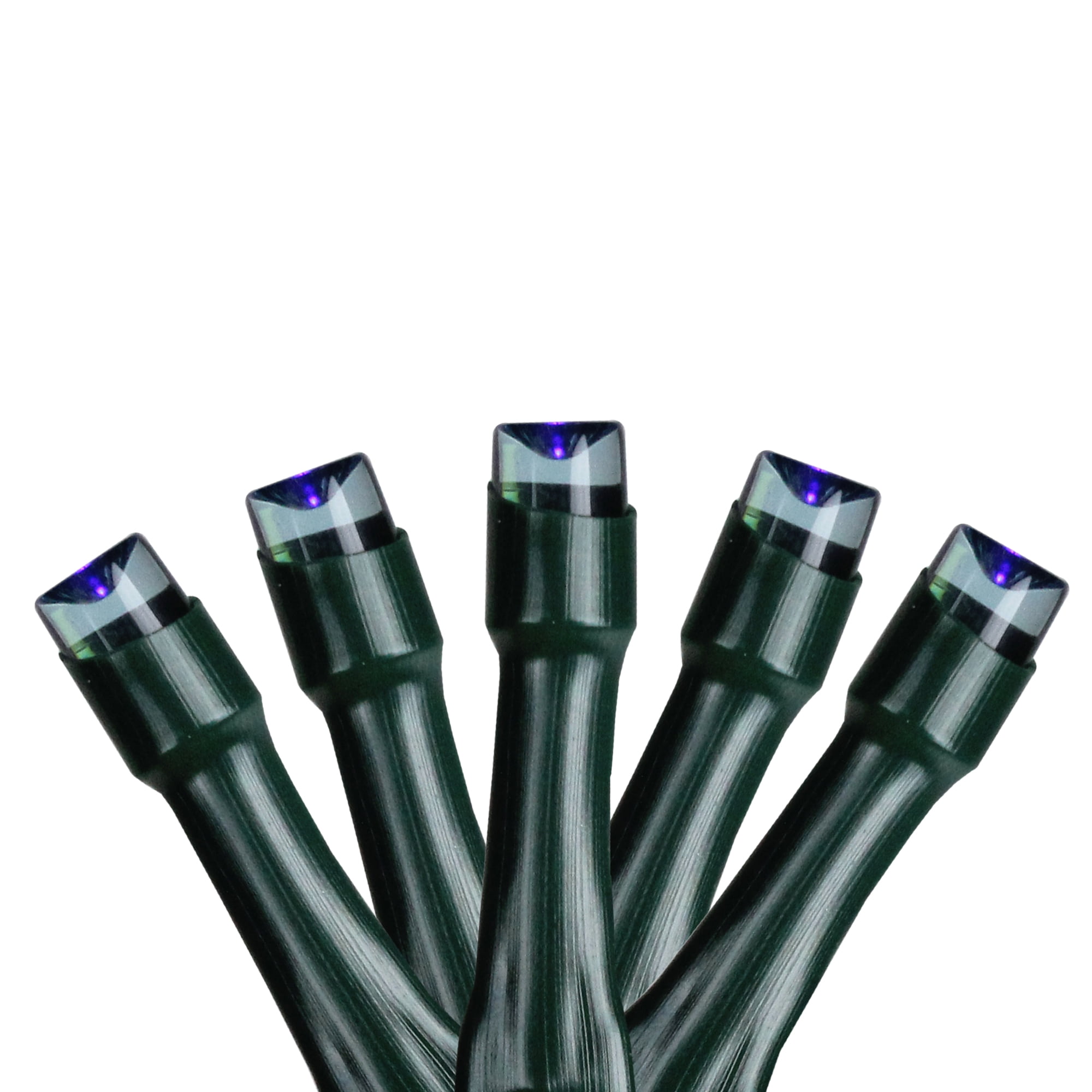 20 Battery Operated Blue LED Wide Angle Christmas Lights - 6.25 ft ...