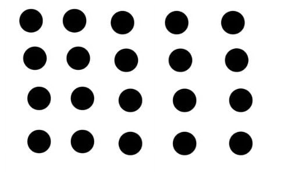 20 Black Polka Dots 2" Sticker Decals Wall Car College Teacher Decorate ...