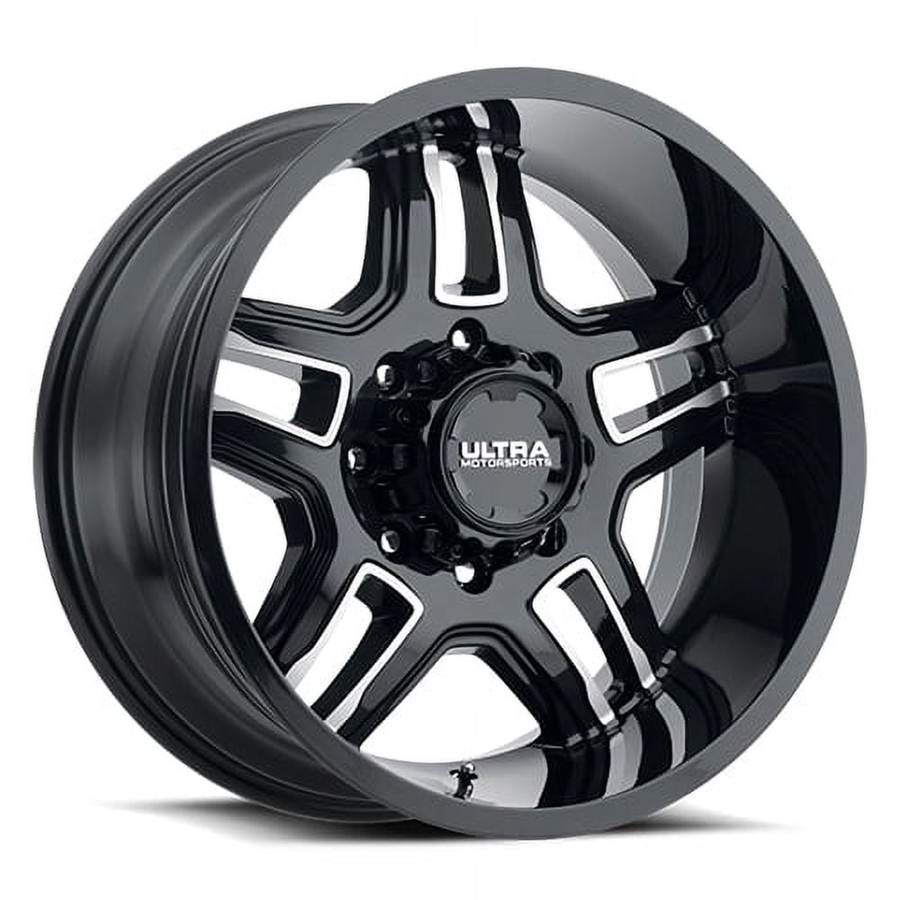 20" Black With Diamond Cut Accents Armageddon 153 Wheel by Ultra Wheel ...
