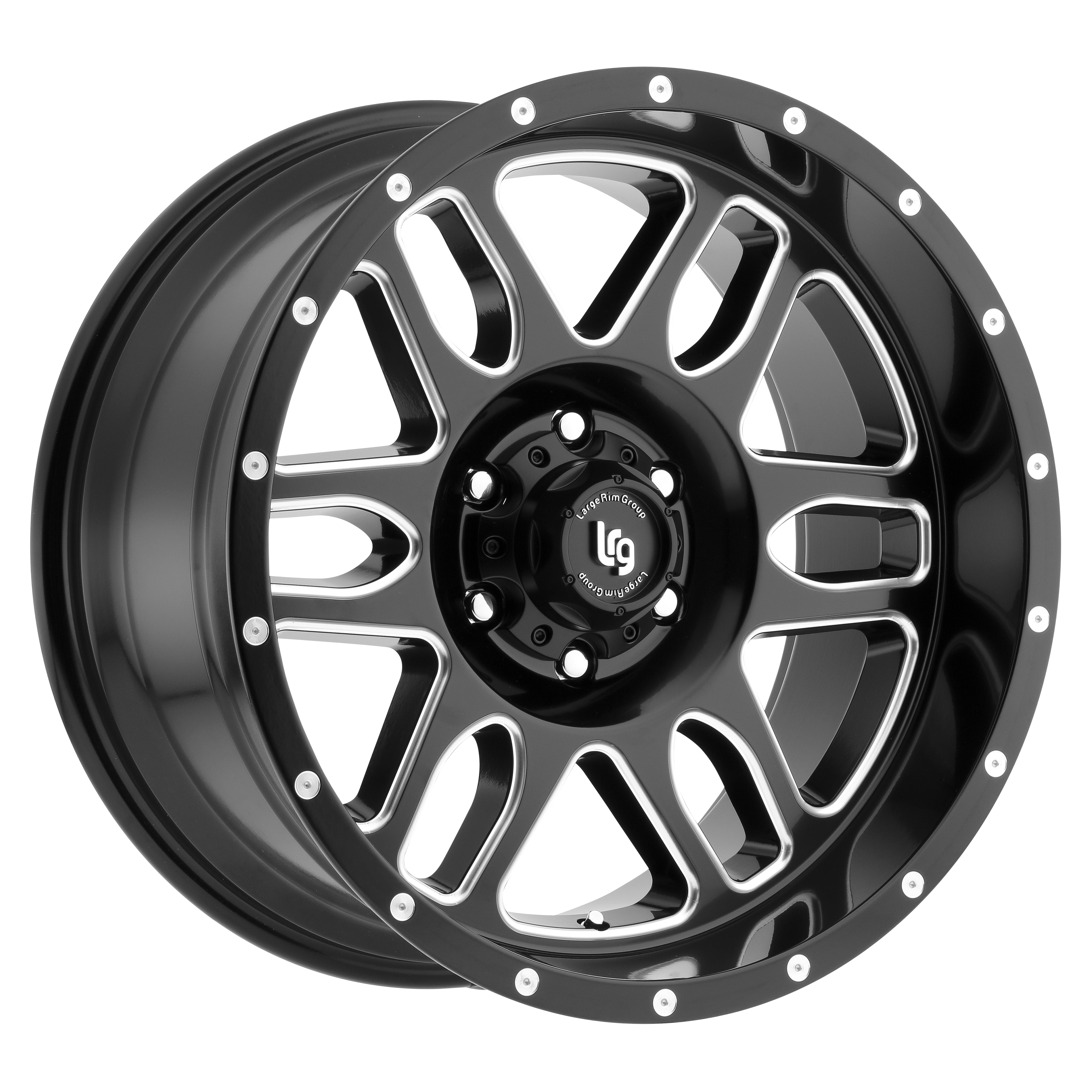 20" Black With Natural Accents Squadron 116 Wheel by LRG Wheels ...