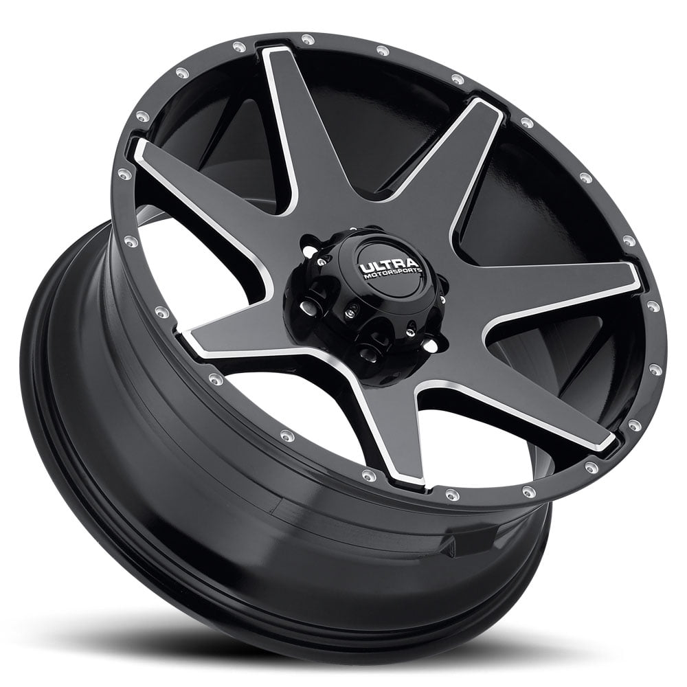 20" Black With Natural Accents Tempest 205 Wheel by Ultra Wheel 205 ...