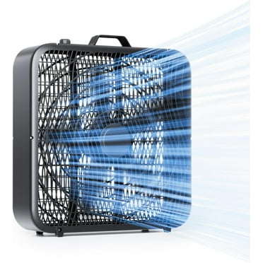 "Lasko Pro Power 20"" Industrial Grade Box Fan, 3-Speed, 22.5"" H ...