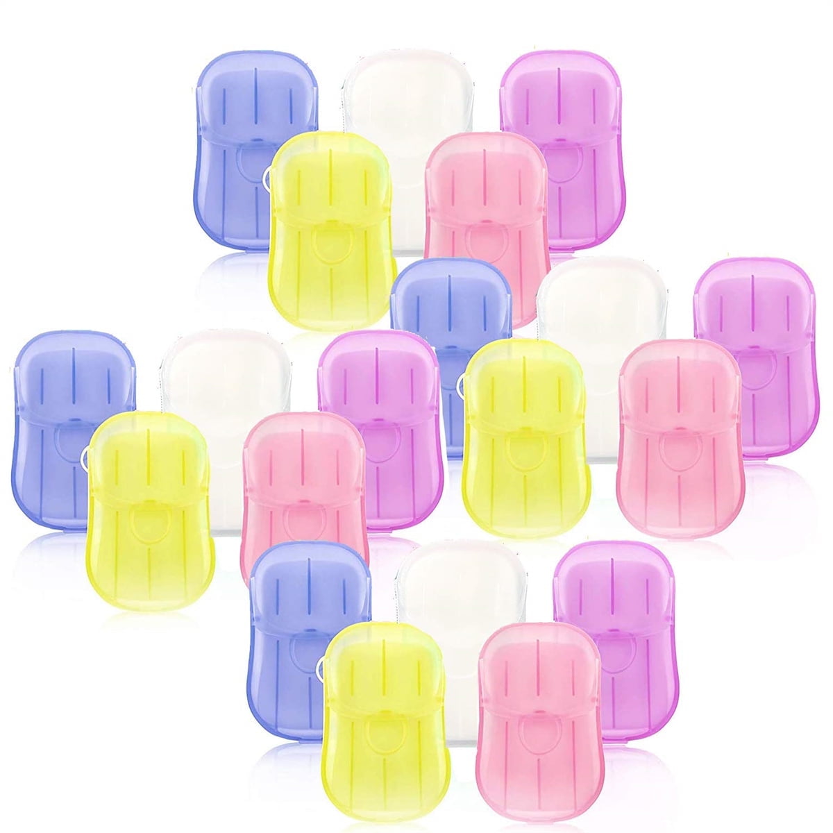 Casewin 20-Pack Portable Travel Soap Paper Sheets, Mini Disposable ...