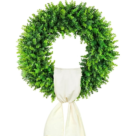 20'' Boxwood Wreaths Front Door Artificial Spring Wreath. Wreaths for ...