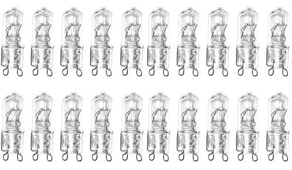 (20) Bulbs, G9 Halogen Bulb, 40-Watt 120-Volt Halogen G9 Base, G9 Bulb ...