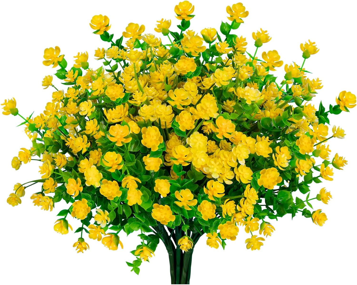 20 Bundles Artificial Flowers for Outdoor UV Resistant Fake Plants ...