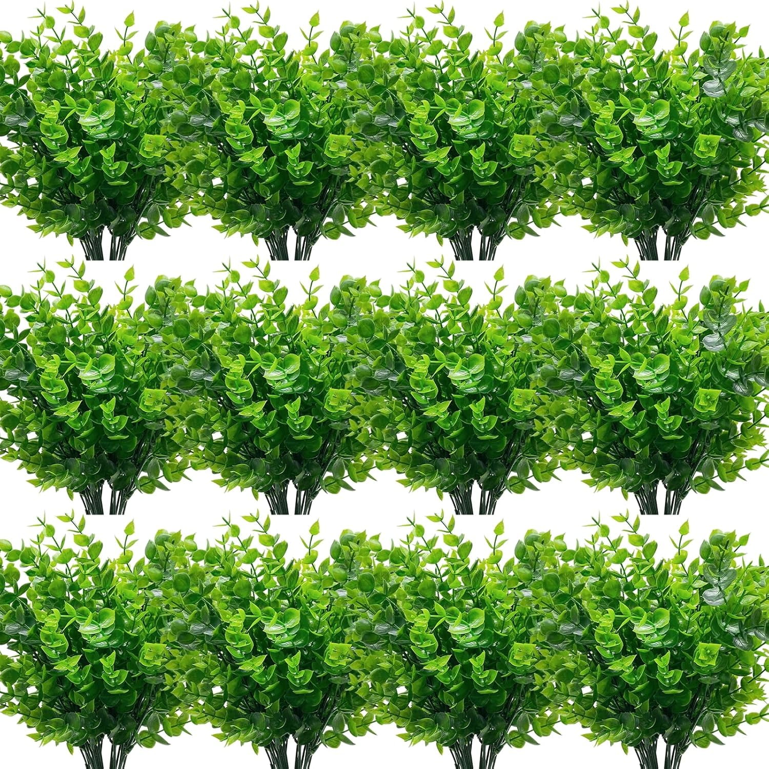 20 Bundles Artificial Greenery Plants for Outdoors Spring Summer Decor ...
