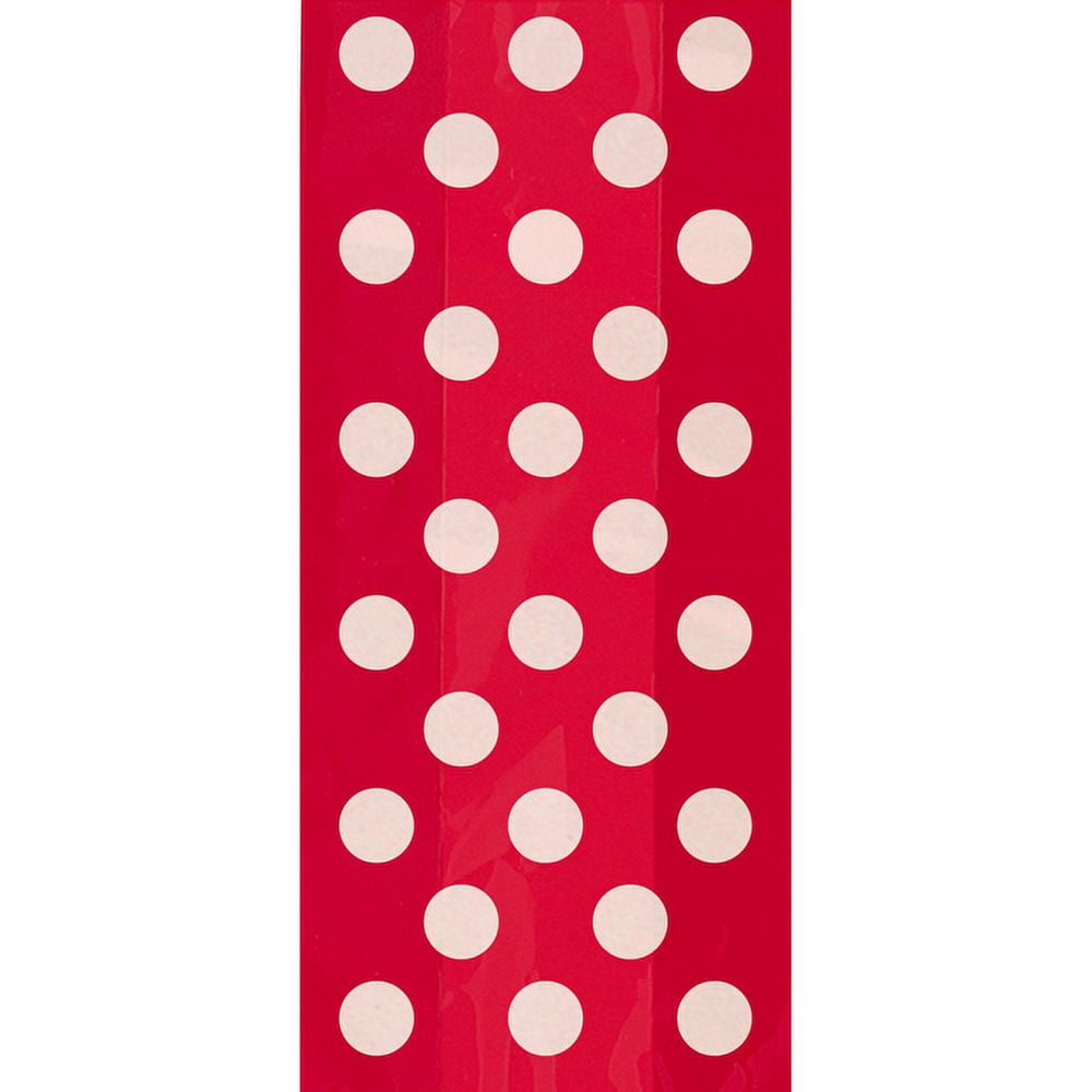 20 CT Red Dots Cello Bags - Walmart.com